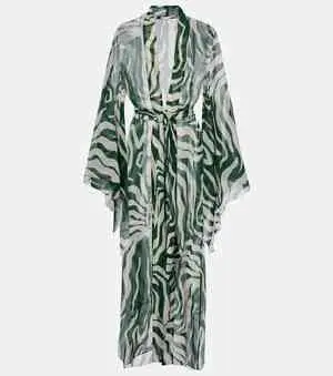 Johanna Ortiz Printed Beach Cover-up - Green