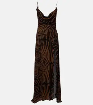 Blumarine Zebra-print Maxi Dress