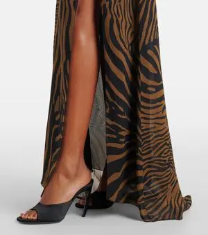 Blumarine Zebra-print Maxi Dress