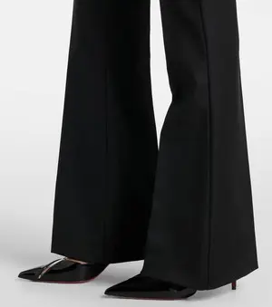 Blumarine Pleated Flared Trousers