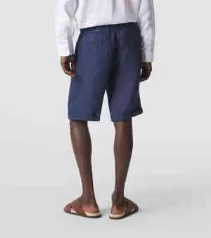 Brunello Cucinelli Linen Shorts - Blue