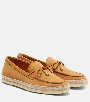 TOD'S Suede Driving Shoes - Beige