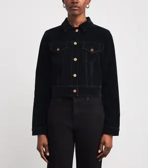Paige Velvet Chantel Jacket - Black