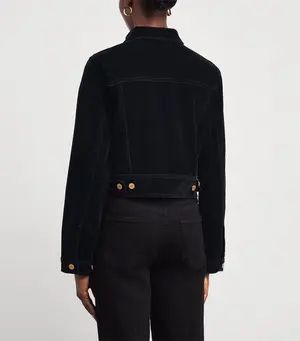 Paige Velvet Chantel Jacket - Black