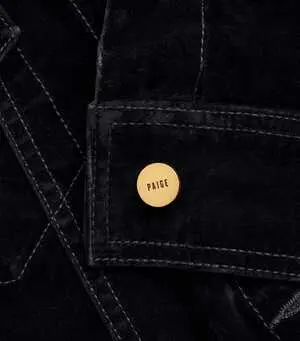 Paige Velvet Chantel Jacket - Black