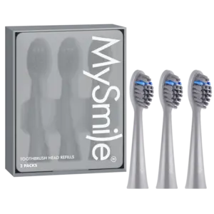 MYSMILE Dy156 Electric Toothbrush Replacement Heads - Gray