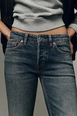 RE/DONE High-rise Crop Slim Jeans