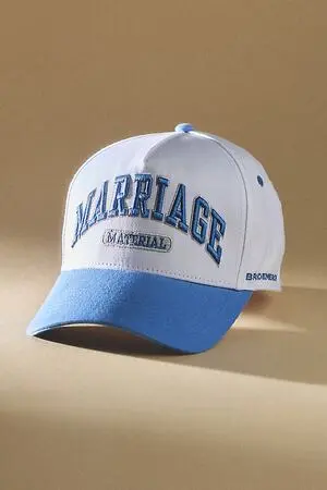 BRIDEMERCH Marriage Material Trucker Hat - Light Blue