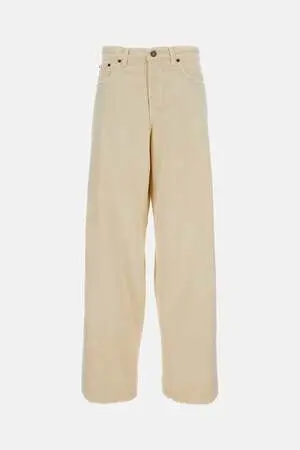 HAIKURE Bethany Twill Wide Leg Pants Beige