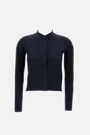 Max Mara Cardigan With Front Button Closure - Blue