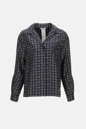 Max Mara Printed Silk Shirt