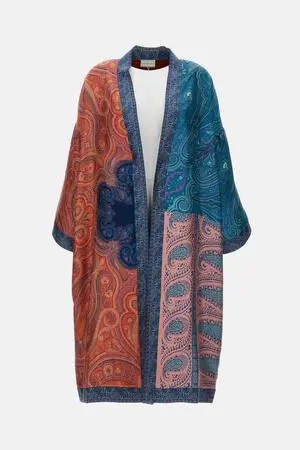 PIERRE-LOUIS MASCIA Printed Silk Kimono
