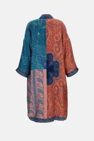 PIERRE-LOUIS MASCIA Printed Silk Kimono