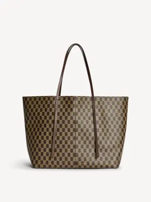 BY MALENE BIRGER Abi Monogram Tote Bag - Shale