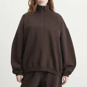 SKIMS Boyfriend Fleece Slouchy Turtleneck Pullover