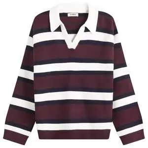 4TH & RECKLESS Striped Knit Jumper With Contrast Collar - Stripe