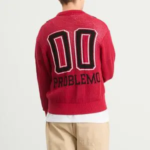 NO PROBLEMO Nyp Sports Crochet Zip Cardigan