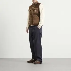 Moncler Karakai Teddy Fleece Vest - Brown