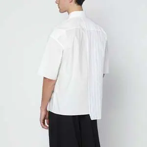 MAISON MARGIELA Two-tone Cotton Poplin Shirt - White
