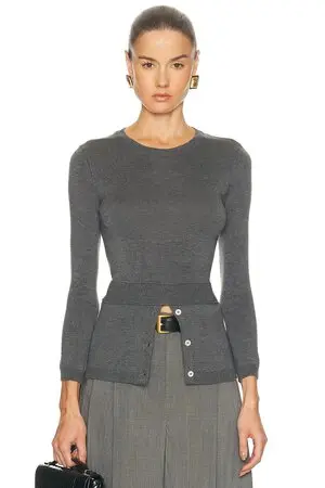 Matthew Bruch Layered Long Sleeve Sweater