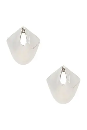 Khaite Lotus Medium Earrings - Silver