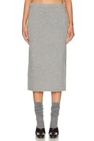 THE ELDER STATESMAN Glacier Midi Skirt