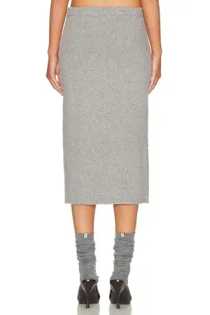 THE ELDER STATESMAN Glacier Midi Skirt