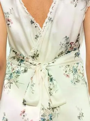DÔEN Tahlia Floral-print Midi Dress - Neutrals