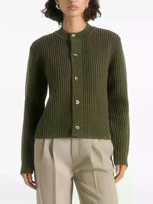 Manière De Voir Alix Crew-neck Ribbed Cardigan