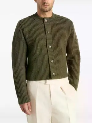 Manière De Voir Alix Crew-neck Ribbed Cardigan