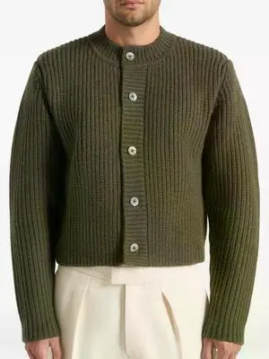 Manière De Voir Alix Crew-neck Ribbed Cardigan