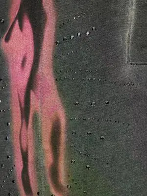 DIESEL® Crystal-embellished Graphic Trousers