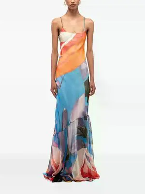 DONDE ESTEBAN Palenque Floral Maxi Dress