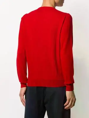 Malo Crew-neck Cashmere Sweater - Red