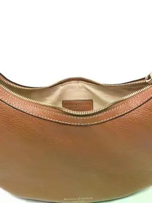 ASPINAL OF LONDON Pebble Leather Satchel With Tassel
