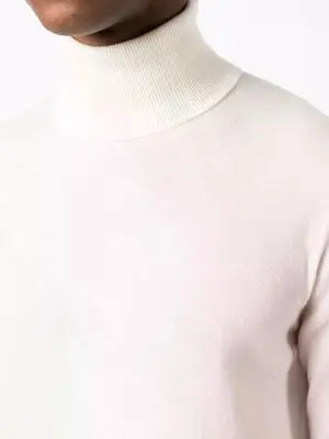 Malo Roll Neck Cashmere Jumper - Neutrals