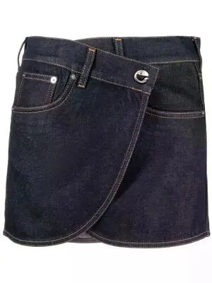 Coperni Denim Wrap Miniskirt