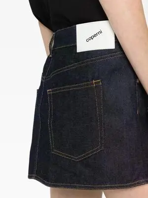 Coperni Denim Wrap Miniskirt