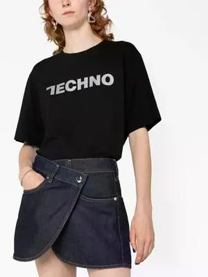 Coperni Denim Wrap Miniskirt