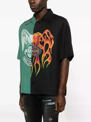 Amiri Spliced Camp Shirt