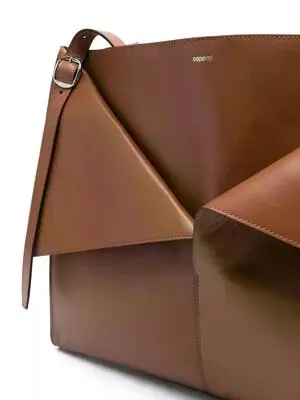 Coperni Cabas Leather Shoulder Bag - Brown
