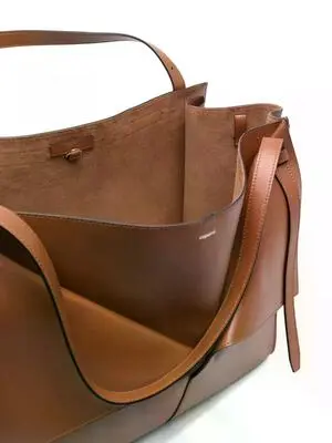 Coperni Cabas Leather Shoulder Bag - Brown