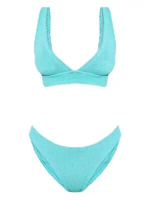 Hunza G Carla Crinkle Bikini - Blue