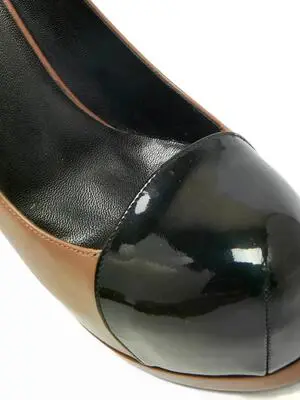 Saint Laurent Tribtoo Platform Pumps - Brown