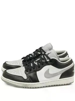 JORDAN Air 1 Leather Low Sneakers - Black