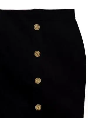 Balmain Button-detailed Midi Skirt