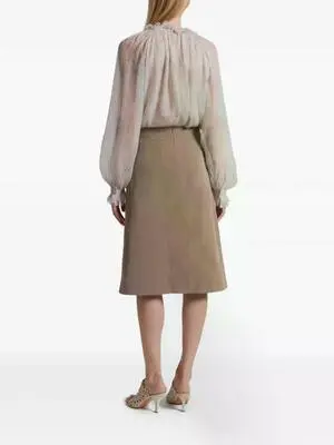 Alberta Ferretti Panelled Pocket Skirt