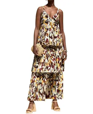 Women's Printed Tiered Day Dresses