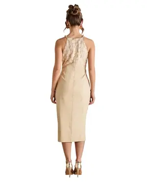 Coast Bead Detail Sequin Midi Dress