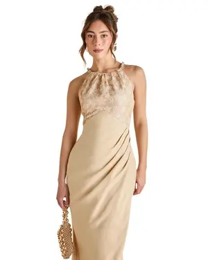 Coast Bead Detail Sequin Midi Dress